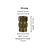 High Quality Knurled Brass Threaded Heat Inserts for 3D Printing