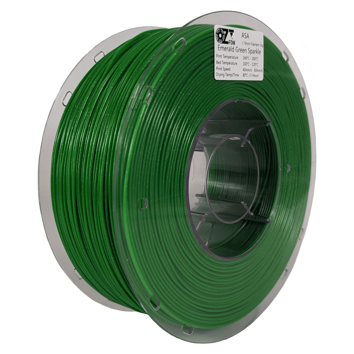 ASA Glitter 3D Printing Filament 1.75mm 1KG - OzFDM